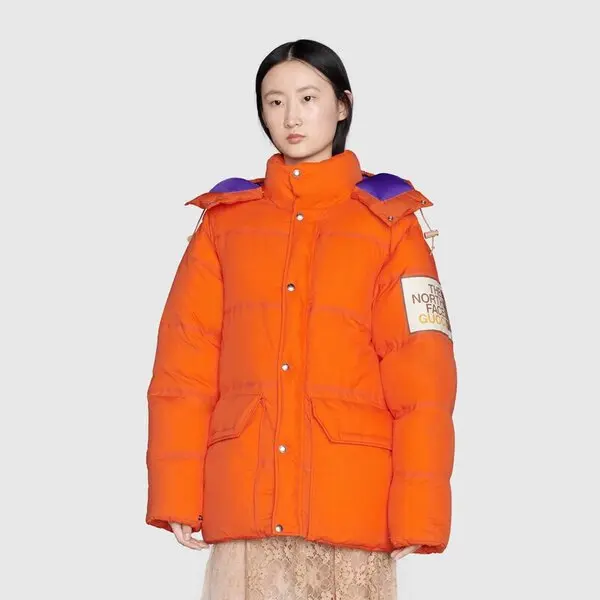 Gucci The North Face X Down Jacket - Orange