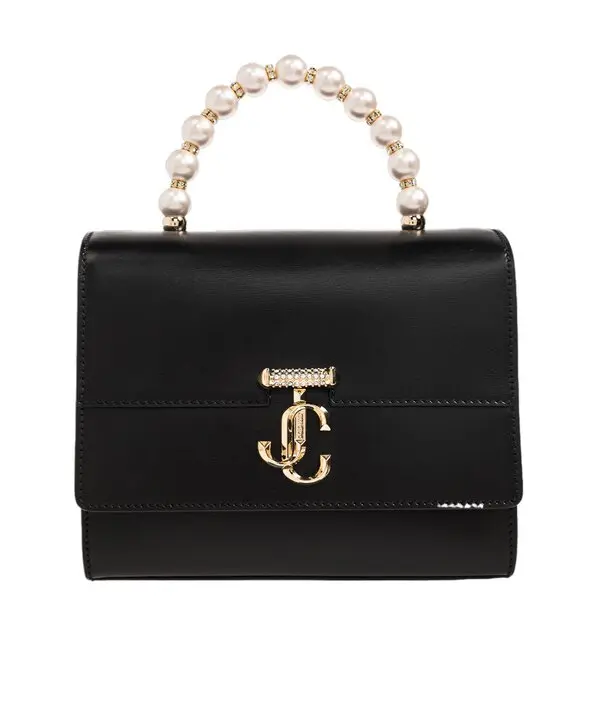 JIMMY CHOO Small Avenue Leather Tote Bag