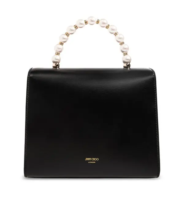 JIMMY CHOO Small Avenue Leather Tote Bag
