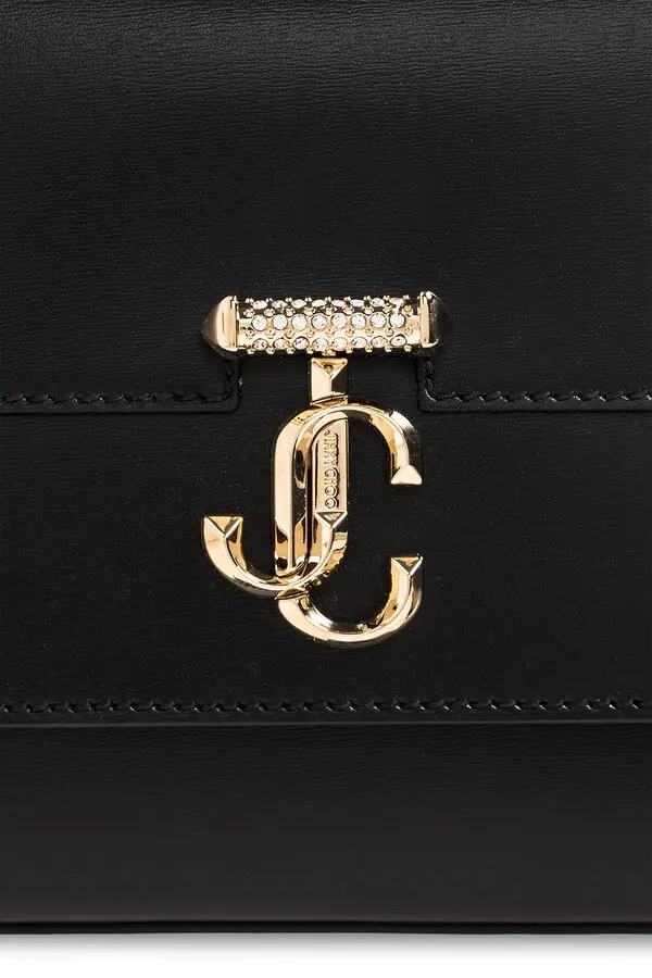 JIMMY CHOO Small Avenue Leather Tote Bag