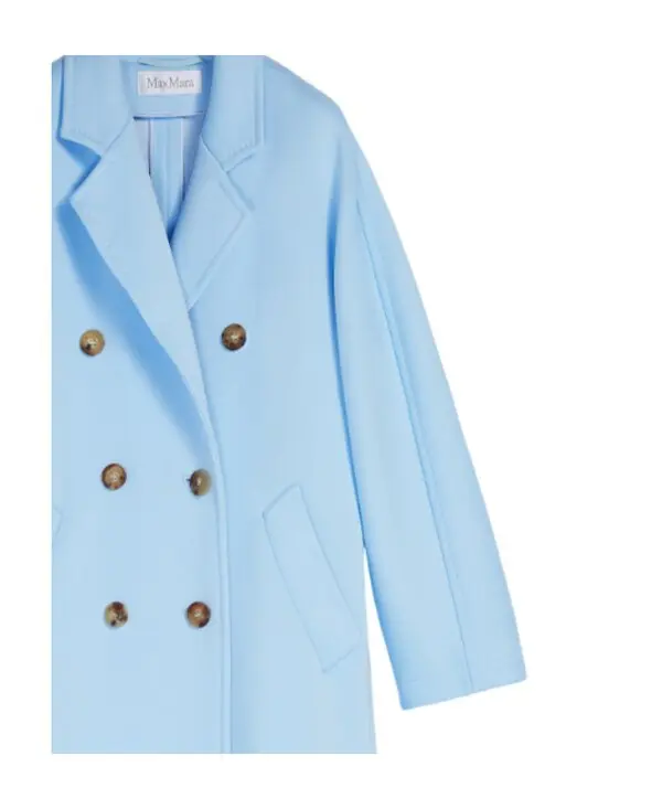 Max Mara Double Breasted Coat - Blue
