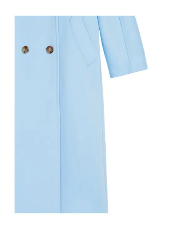 Max Mara Double Breasted Coat - Blue