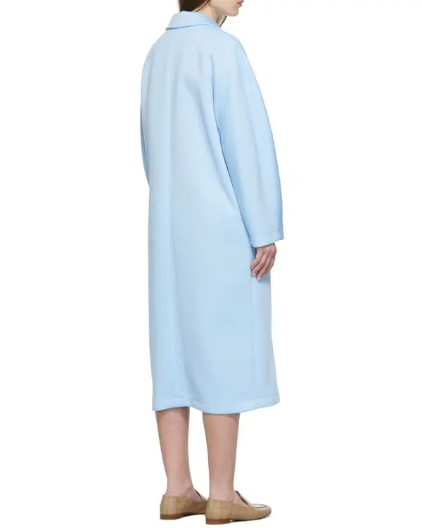 Max Mara Double Breasted Coat - Blue