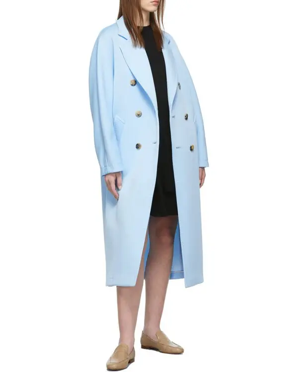 Max Mara Double Breasted Coat - Blue