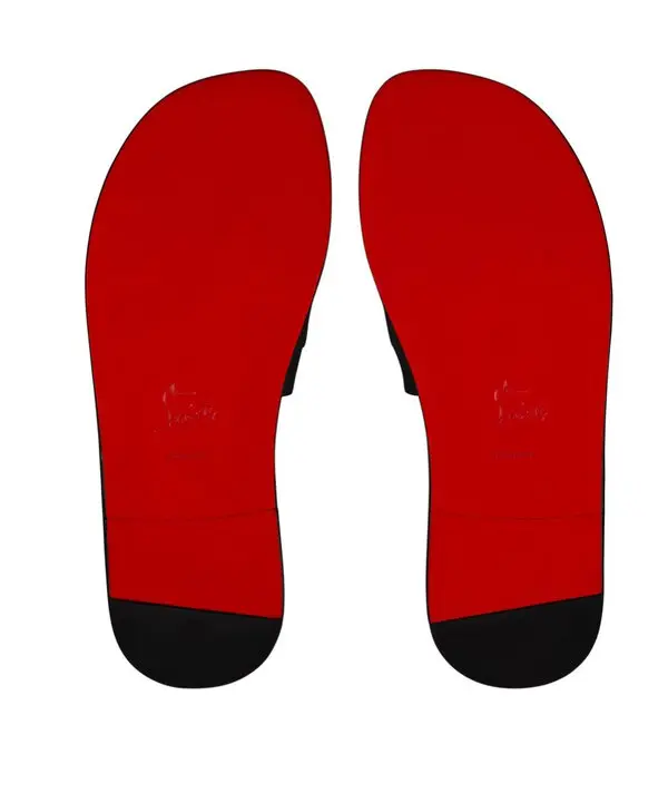 CHRISTIAN LOUBOUTIN Chambelimuly Leather Flat Sandals