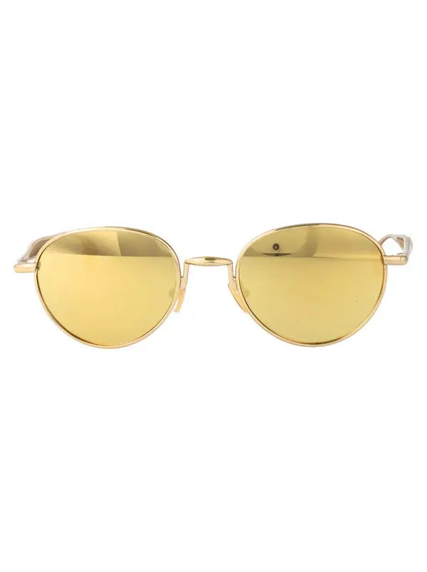 Bottega Veneta Bv1396s Oval Sunglasses - Nude