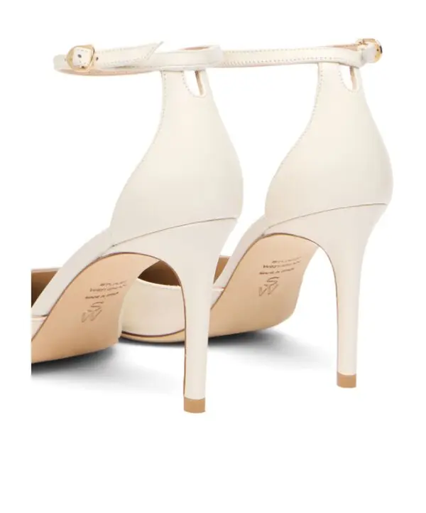 STUART WEITZMAN Power Strap 85 Stiletto Pumps - Cream