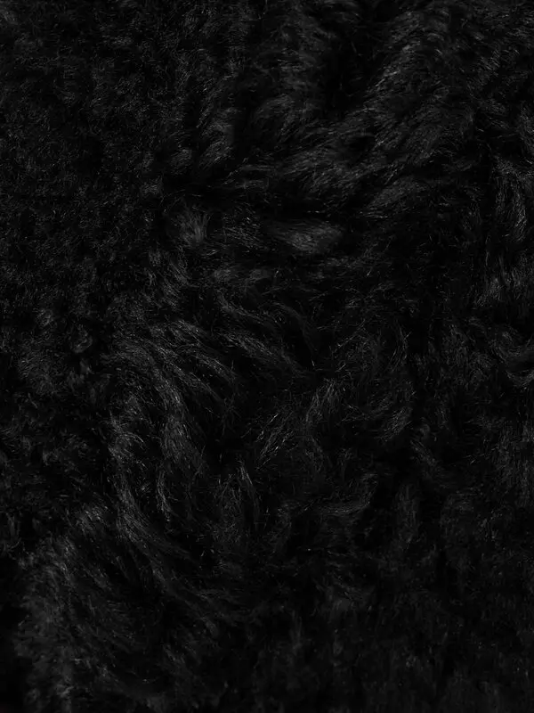TOTEME One Shoulder Fur Trimmed Top