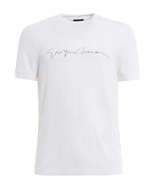 Giorgio Armani Logo Detail T-shirt - White