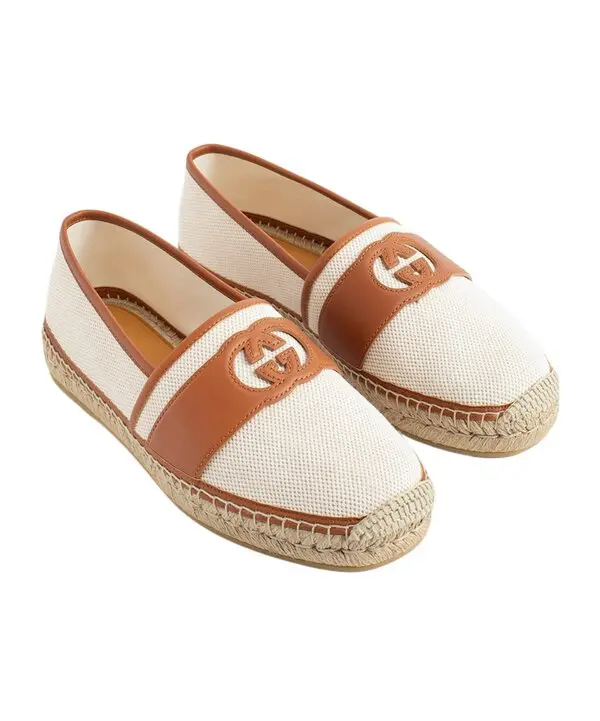 Gucci Logo Cut-out Slip-on Espadrilles