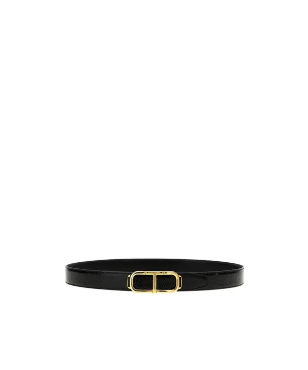 TOM FORD Logo Reversible Belt - Black