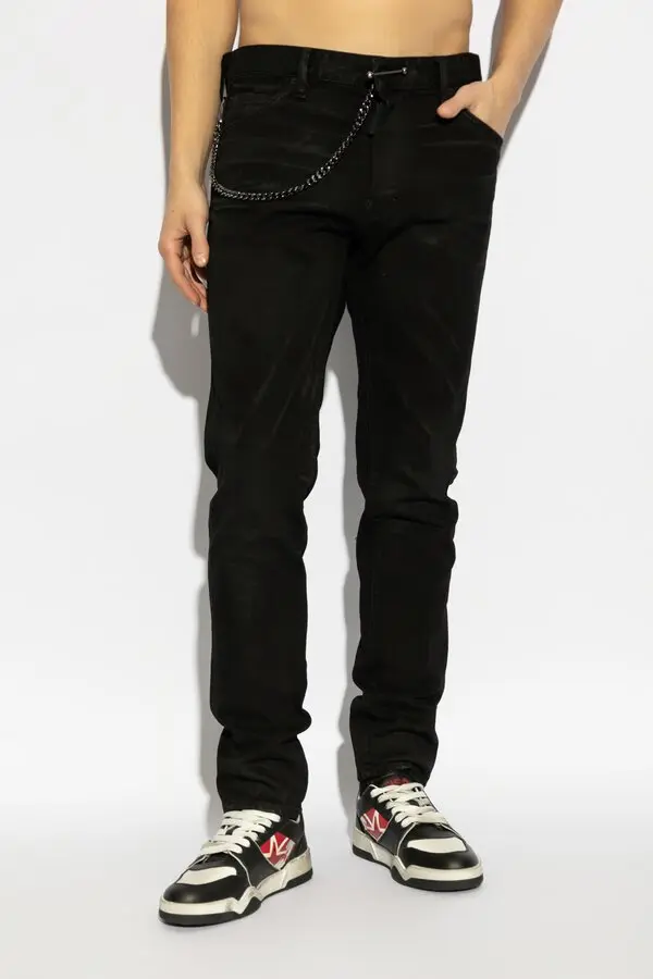 Dsquared2 Cool Guy Jeans With Chain Detail - Black