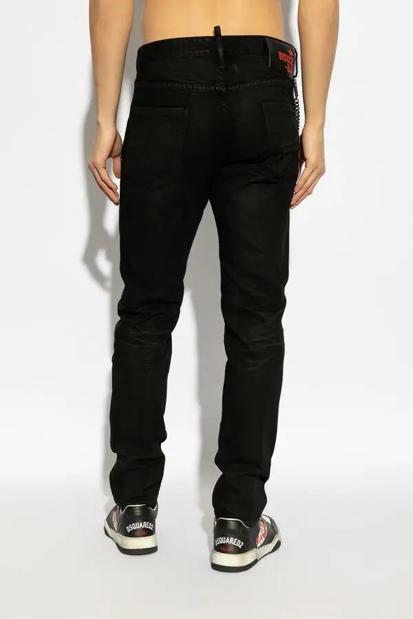 Dsquared2 Cool Guy Jeans With Chain Detail - Black