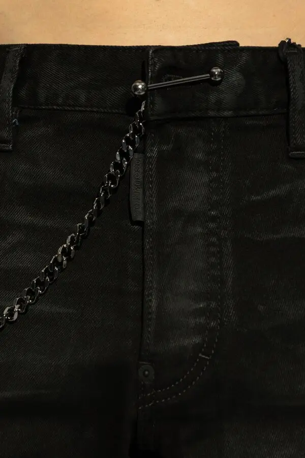 Dsquared2 Cool Guy Jeans With Chain Detail - Black
