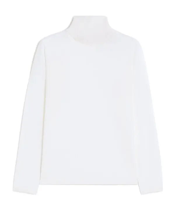 Max Mara Saluto Turtleneck Long-sleeved Jumper - White