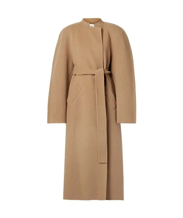 Khaite Rothen Belted Coat - Camel
