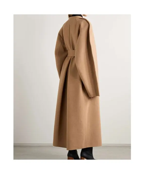 Khaite Rothen Belted Coat - Camel