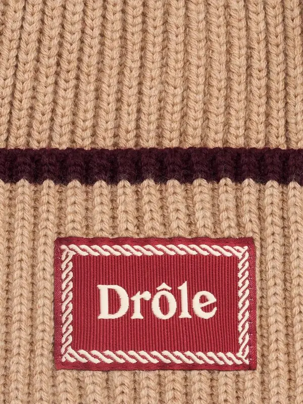Drole De Monsieur Drôle De Wool Beanie - Brown