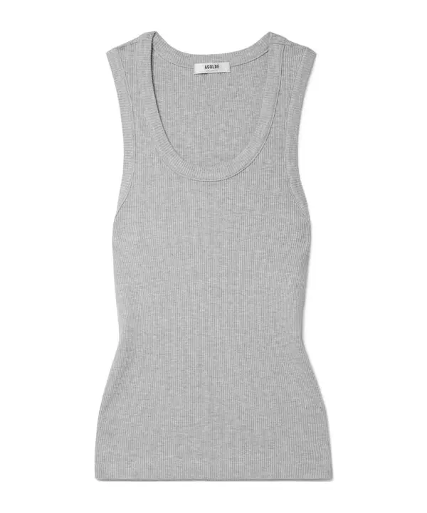 AGOLDE Ribbed Stretch Vest