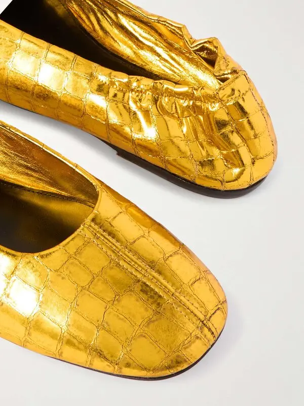 Dries Van Noten Round Toe Ballet Flats