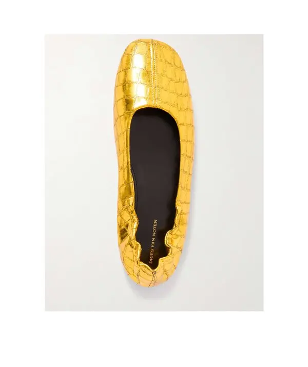 Dries Van Noten Round Toe Ballet Flats