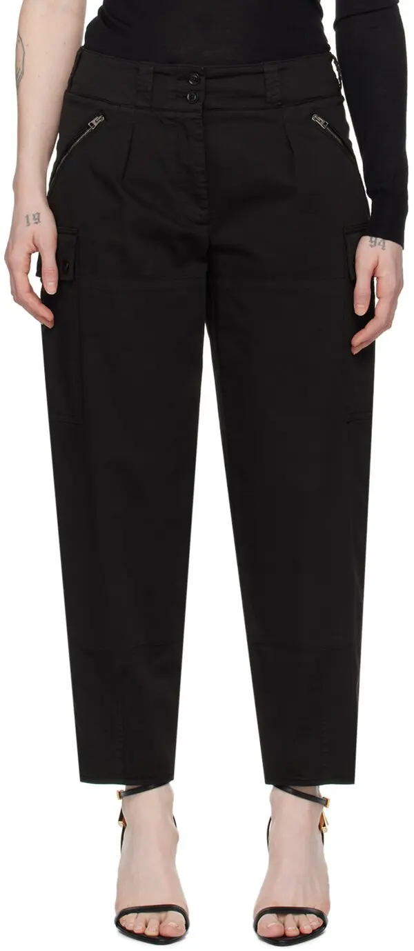 TOM FORD Cropped Cargo Pants - Black