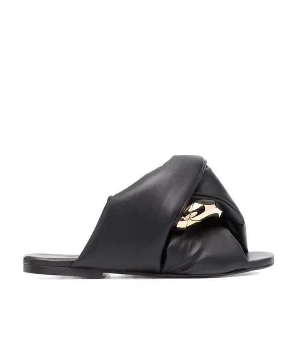 J.W.ANDERSON Chain Detailed Slip On Sandals