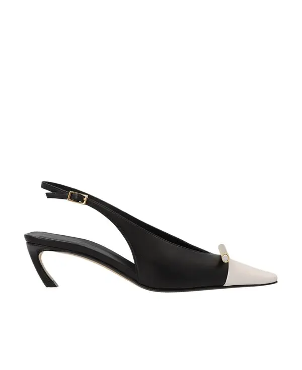 LANVIN Rita Pointed Toe Slingback Pumps - Black
