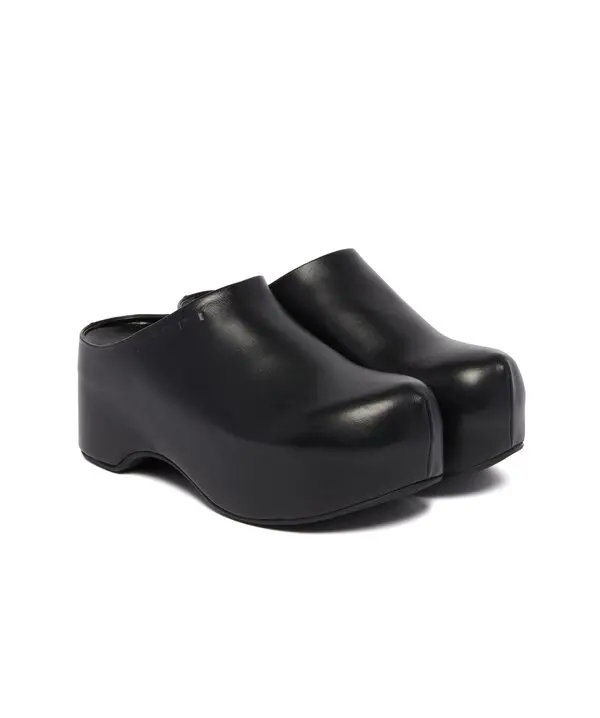Marni Logo-embossed Platform Clogs