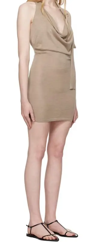AYA MUSE Translucent Knitted Dress