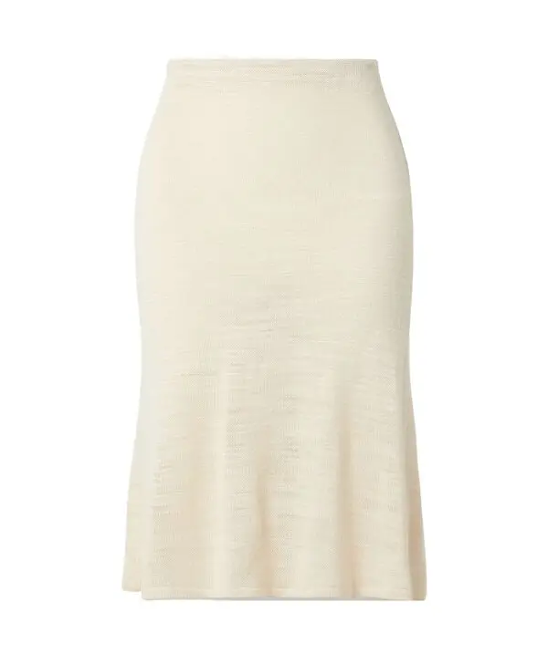 THE ROW Jesto Midi Skirt - Beige