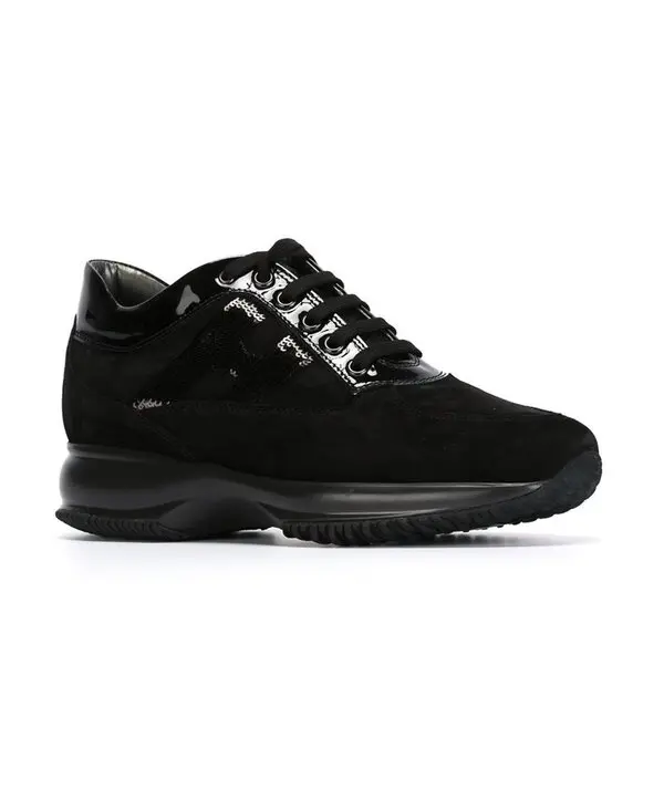 Hogan Interactive Lace-up Sneakers - Black
