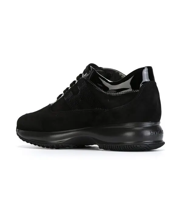 Hogan Interactive Lace-up Sneakers - Black