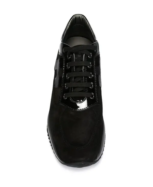 Hogan Interactive Lace-up Sneakers - Black