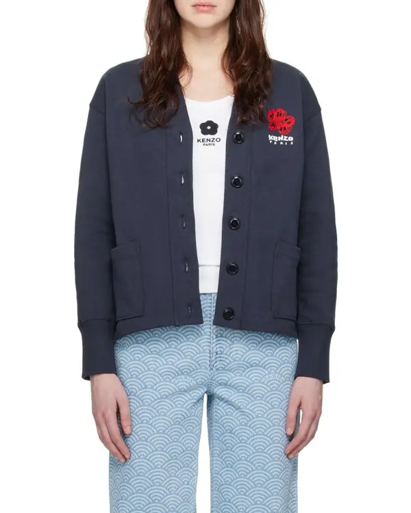 Kenzo Drawn Varsity Embroidered Hooded Sweatshirt