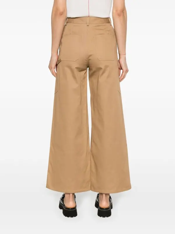 Celine Wide-leg Trousers With Belt Loops