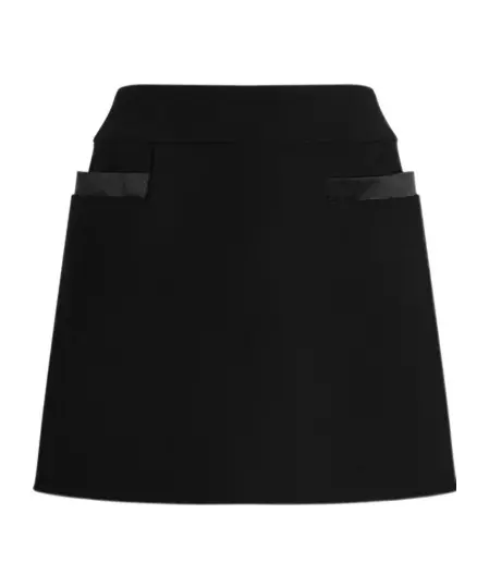 Dolce & Gabbana Crepe Mini Skirt With Tulle Detail