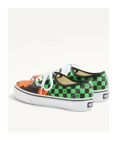 Valentino Garavani X Vans Checked And Printed Lace-up Sneakers