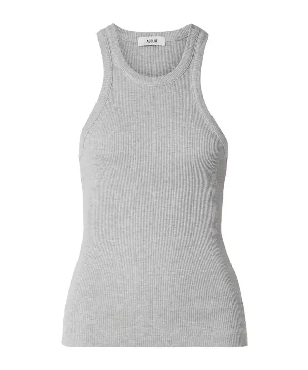 AGOLDE Ribbed Stretch Racerback Vest