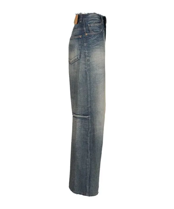 MAISON MARGIELA Frayed Wide-leg Jeans