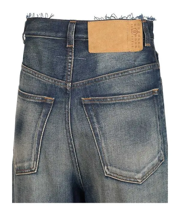 MAISON MARGIELA Frayed Wide-leg Jeans