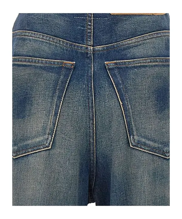 MAISON MARGIELA Frayed Wide-leg Jeans