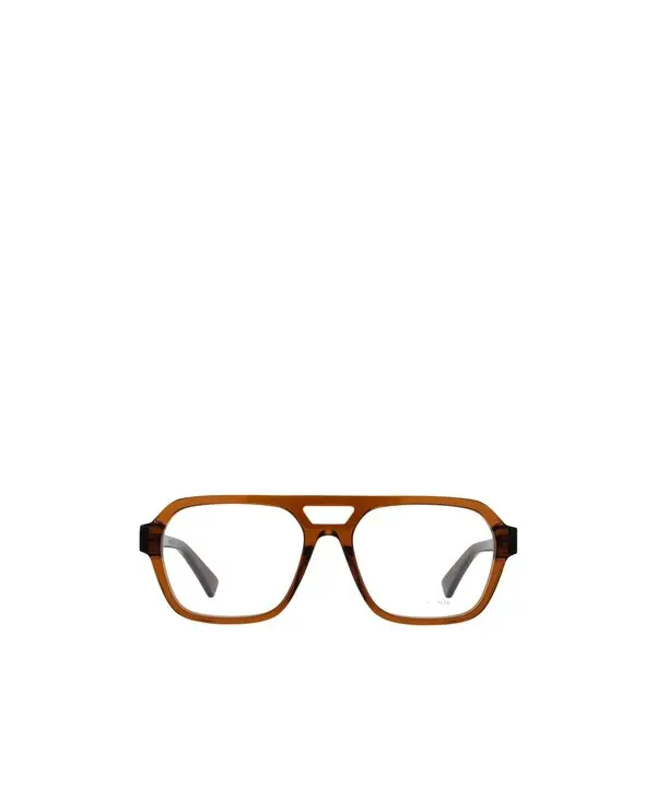 Bottega Veneta Square Frame Eyeglasses - Brown