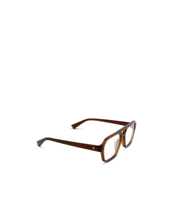 Bottega Veneta Square Frame Eyeglasses - Brown