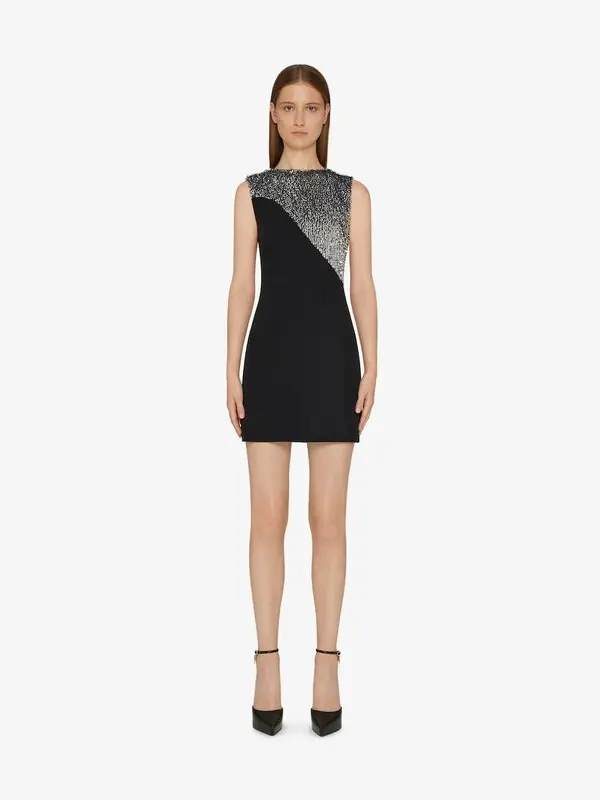 Givenchy Sleeveless Sequin Embroidered Evening Dress