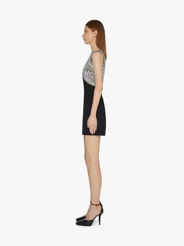 Givenchy Sleeveless Sequin Embroidered Evening Dress