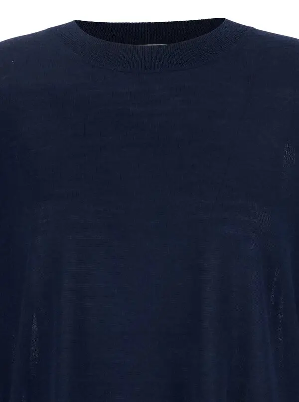 P.a.r.o.s.h Crewneck Long-sleeved Knitted Jumper - Blue