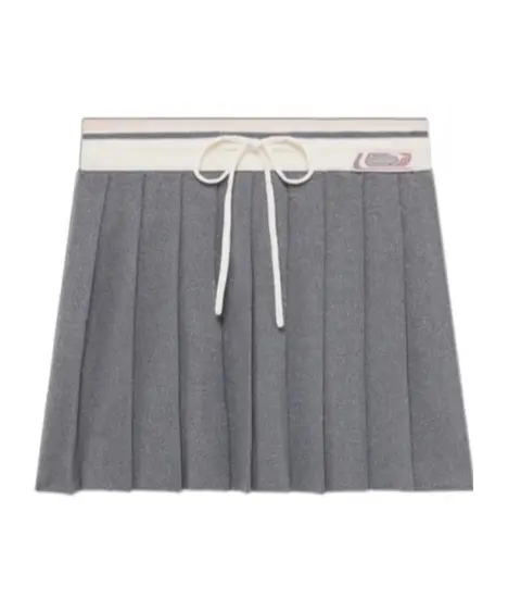 Casablanca Pleated Knit Tennis Skirt