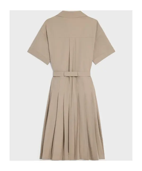 Celine Saharienne Cotton Gabardine Dress