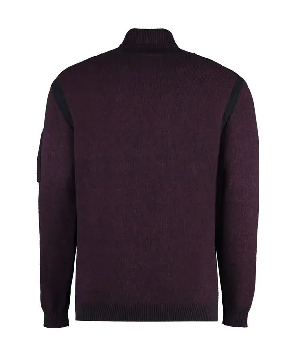 C.P. COMPANY Roll Neck Jumper With Lens Detail